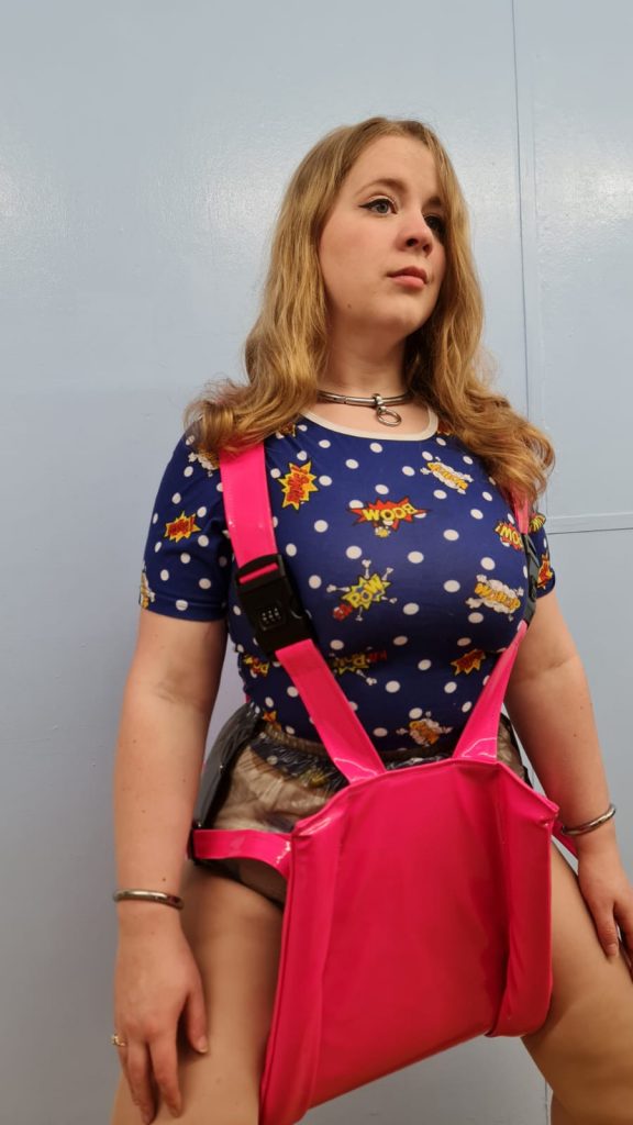 Pink PVC Spreader Pants