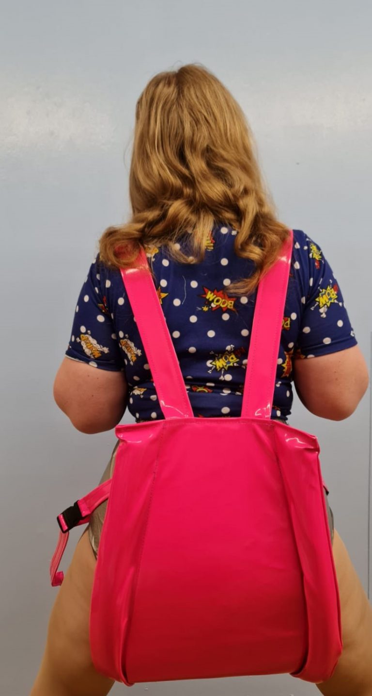 Pink PVC Spreader Pants