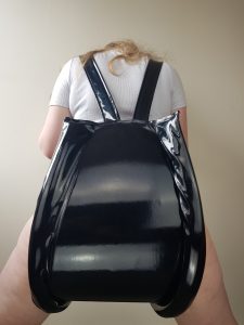 Black PVC Spreader Pants