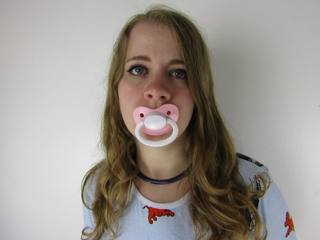 White and Pink pacifier