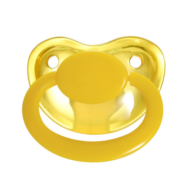 Translucent Yellow and Yellow pacifier
