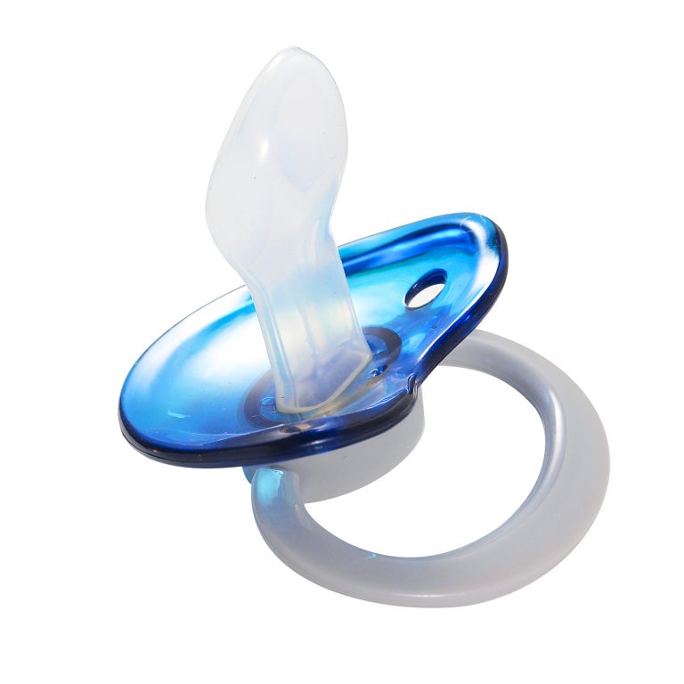 Translucent Blue and White pacifier